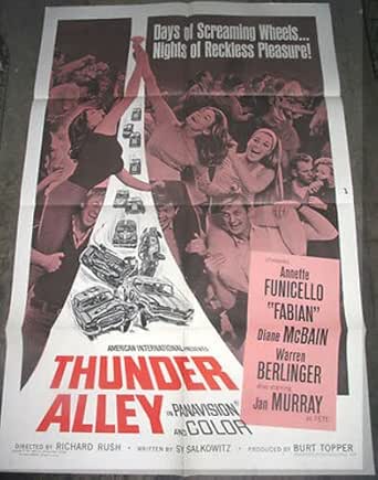 THUNDER ALLEY / ORIGINAL U.S. ONE-SHEET MOVIE POSTER (ANNETTE FUNICELLO ...