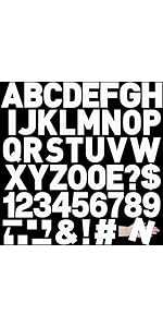 Amazon.com: Seajan 184 Pcs Large Vinyl Letters 6 Inch Big Font Alphabet ...