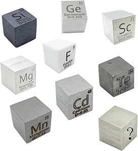 Amazon.com: 0.39" Element Cube Set 10mm Density Cubes for Periodic ...