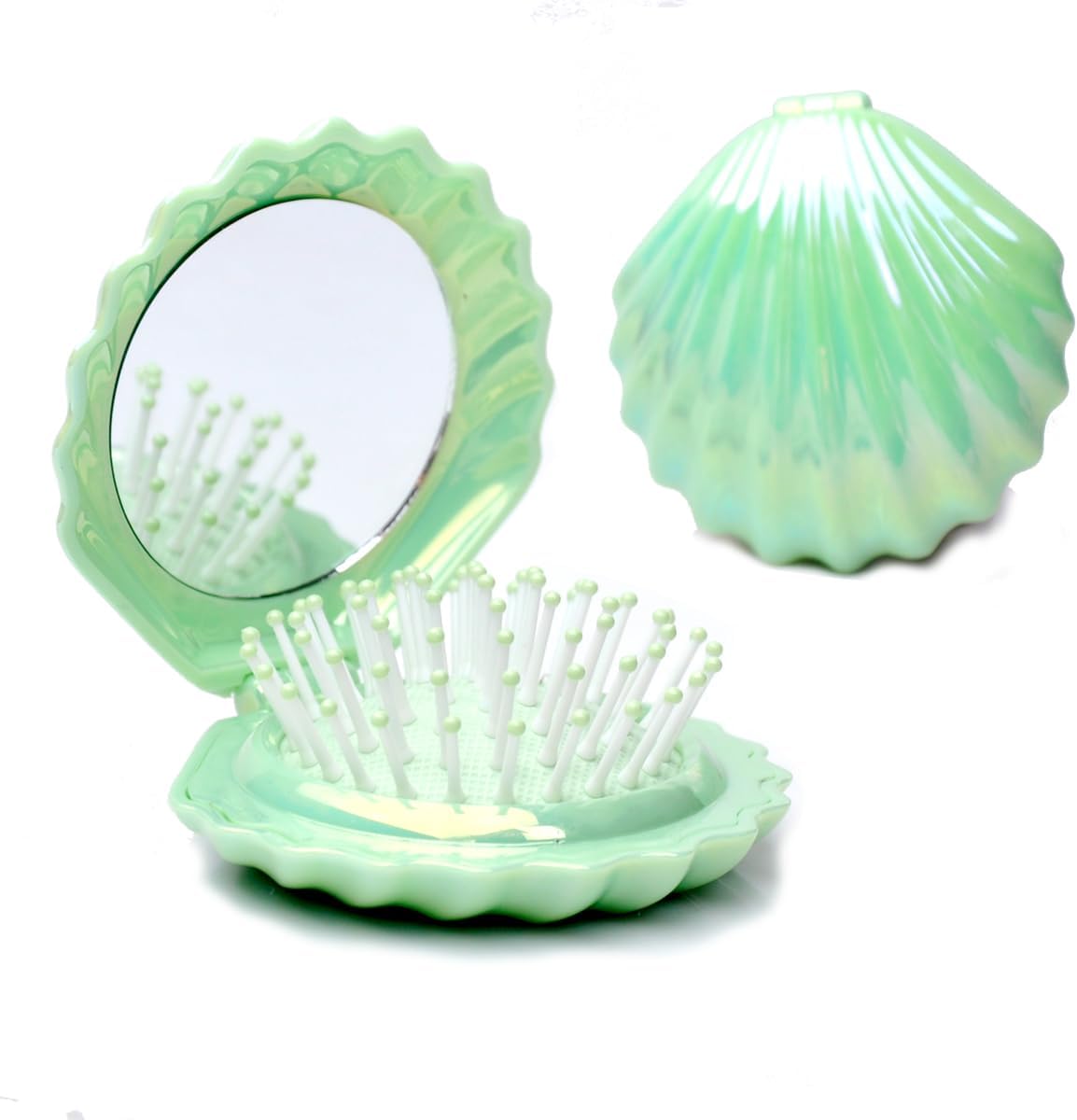 Maji Mama Metallic Shinning Finish Foldable Travel Hair Brushes with ...