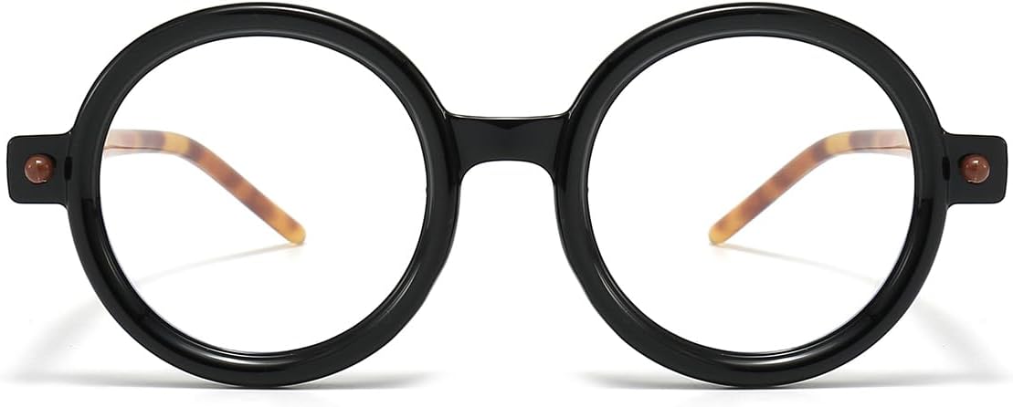 NIDOVIX Round Blue Light Glasses for Women Men Retro Fashion Circle ...