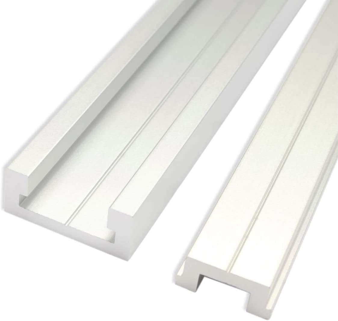 POWERTEC 71568 Aluminum Miter T-Track with Miter T-Bar, 32-Inch ...