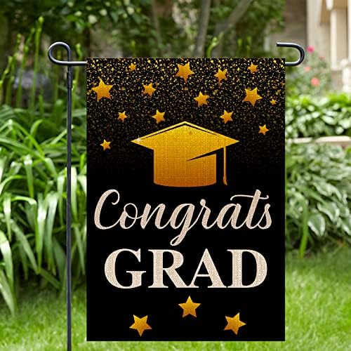Amazon.com : Graduation Garden Flag Garden Flag 12x18 Double Sided ...