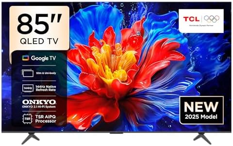 TCL 85-Inch P8K QLED 4K UHD Smart TV | Google TV, 144Hz, HDR10+, AiPQ ...