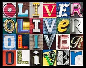 Amazon.com: Oliver Personalized Name Poster Using Sign Letters (11X14 ...