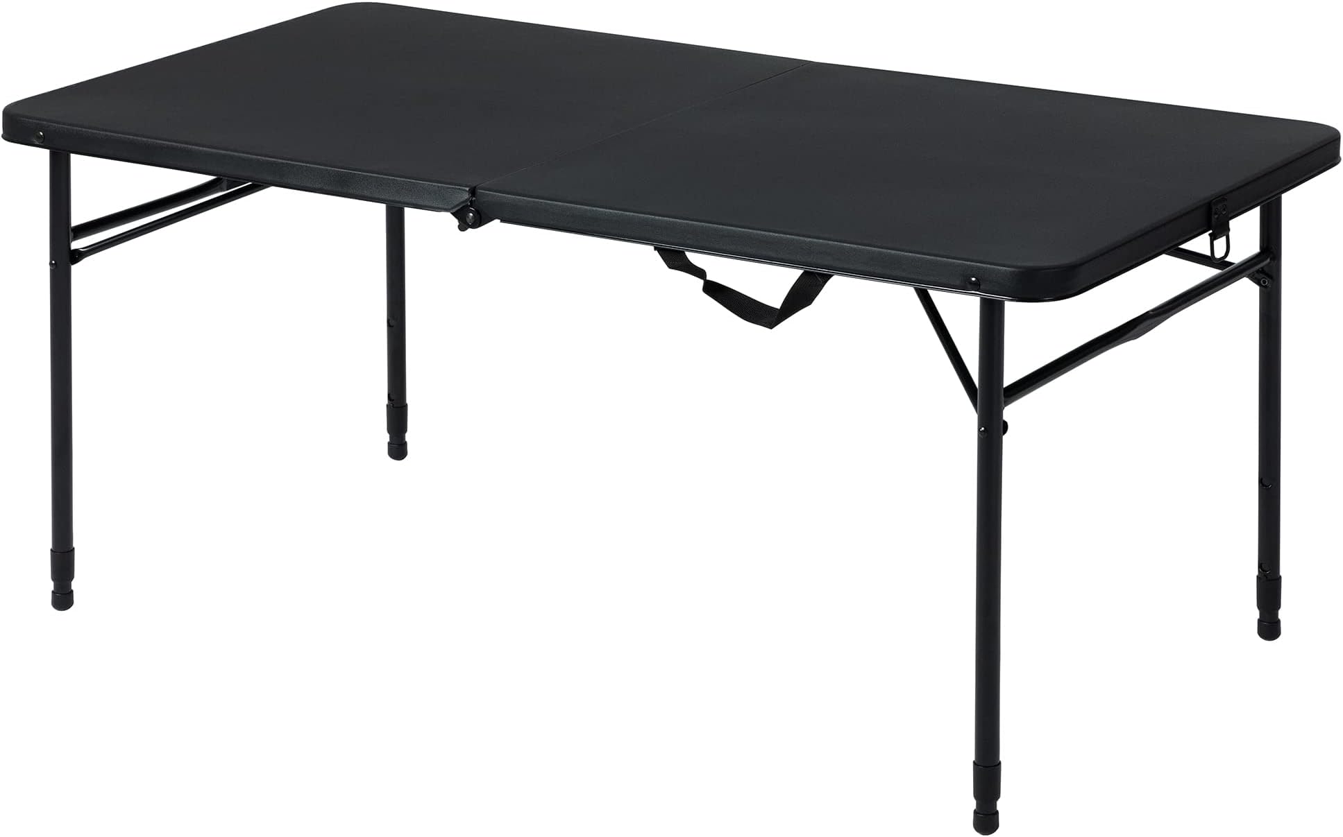 Amazon.com: 40" Plastic Adjustable Height Fold-in-Half Folding Table ...