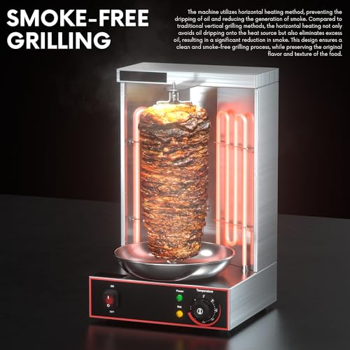 Electric Vertical Broiler, Shawarma Machine Kebab Grill Gyro Rotisserie ...