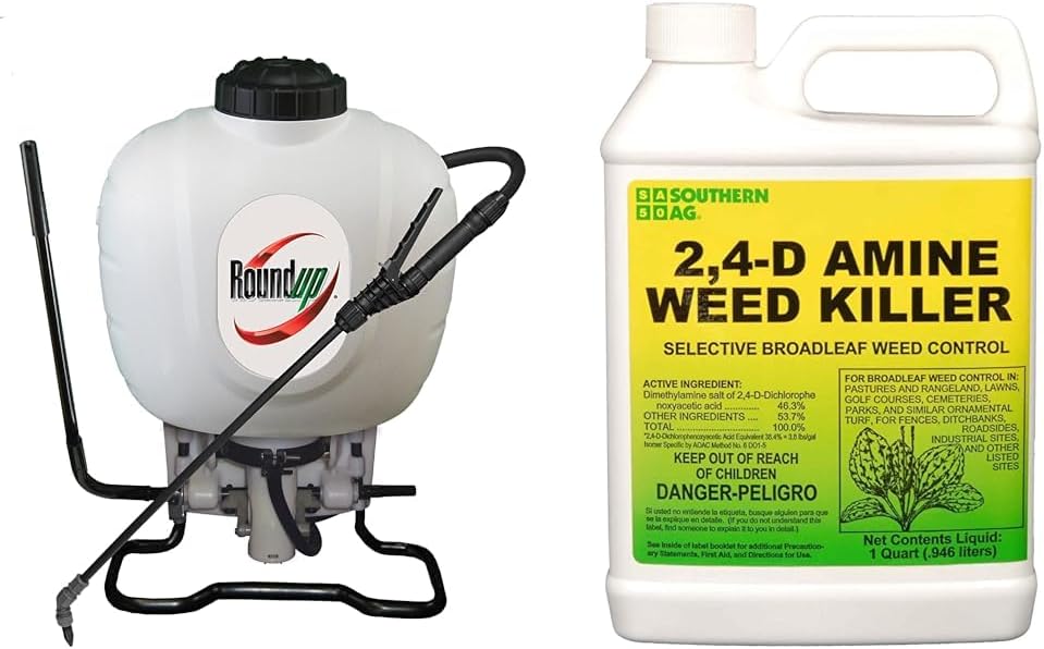 Amazon.com : Roundup 190314 4 Gallon Backpack Sprayer and Southern Ag ...