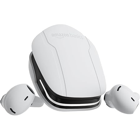 Amazon Basics True Wireless in-Ear Earbuds with Mic, Quad Mics ENC ...