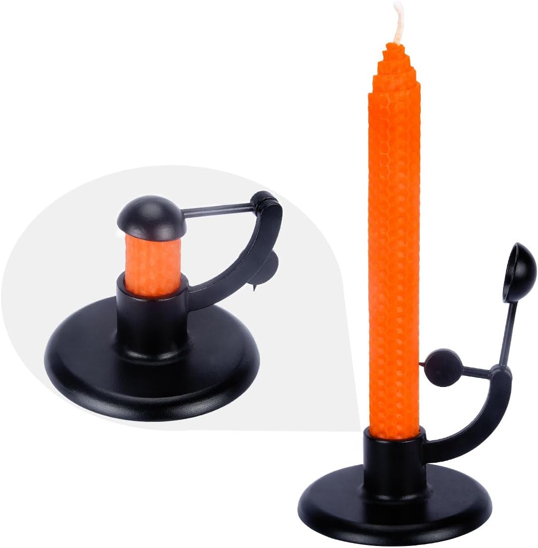 Amazon.com: JONERAY Iron Taper Candle Holder - Automatic Extinguishing ...