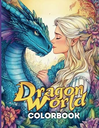 Amazon.com: Dragon World: Stress Relieving Designs of Dragons, Dragon ...