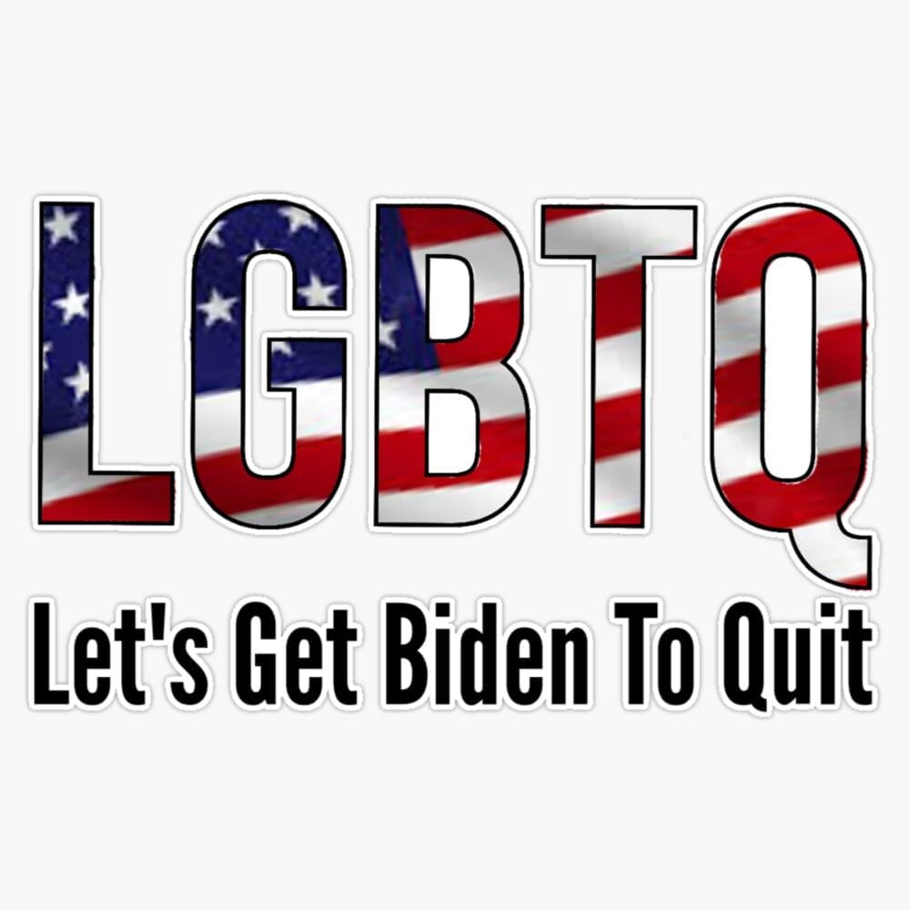 Amazon.com - LGBTQ Lets Get Biden to Quit Sticker Vinyl Decal Bumper ...