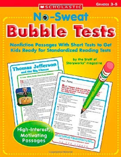 Amazon.com: No Sweat Bubble Tests: Nonfiction Passages With Short Tests ...