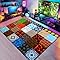 Amazon.com: Game Rug Teen Boys Carpet with Pixel Game Element ...