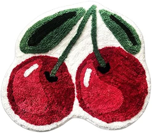Amazon.com: FROZZUR Tomato Cute Bath Mat for Bathroom, Red Round Bath ...