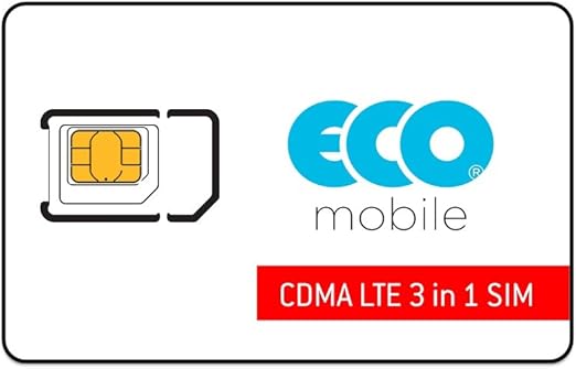 Amazon.com: ECO Mobile CDMA LTE SIM KIT (3-1) : Cell Phones & Accessories