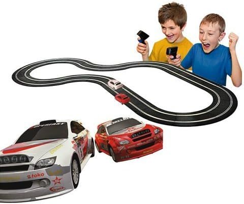 Amazon.com: Scalextric Start Special Stage World Rally Set - 1:32 Scale ...