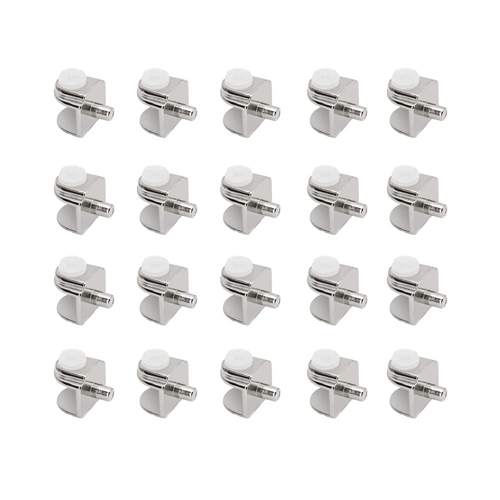 WYAN 20 Pieces Adjustable Glass Shelf Bracket, Glass Clamp, Glass Hinge ...