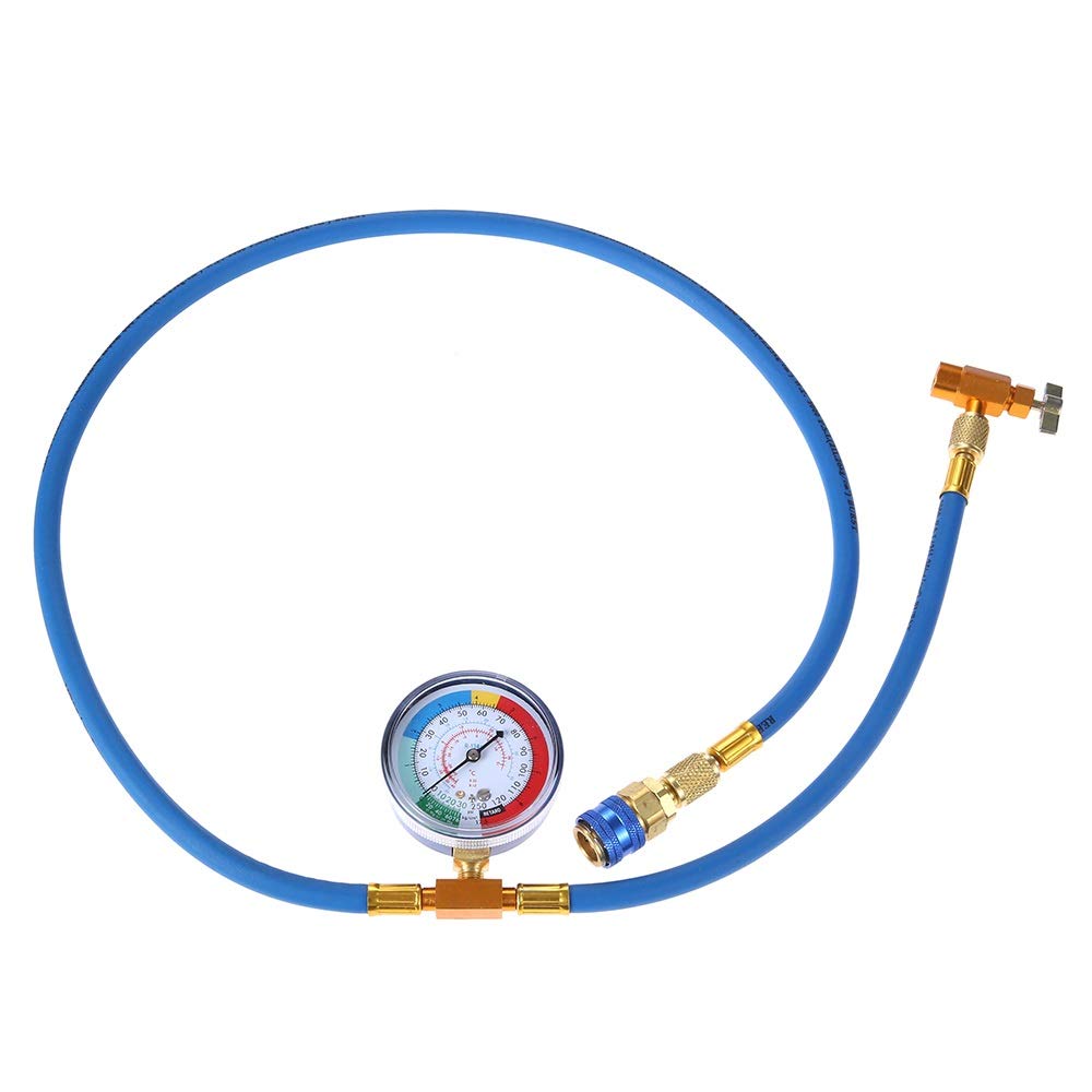 Surieen R134a Refrigerant Recharger Hose With Gauge And R134a Can ...