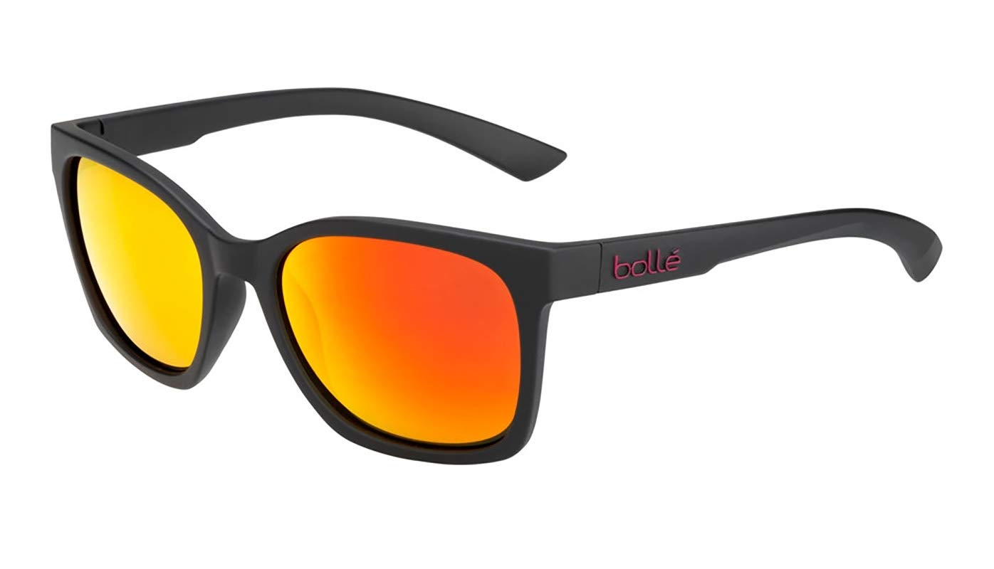 BOLLE BOXTON SUNGLASSES (RUBBER BLACK FRAME POLARIZED TNS OLEO AR LENS ...