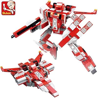 Buy Sluban M38-B0257 building block 331pcs robot Warrior Transform Red ...