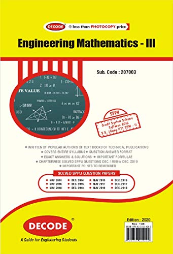 Engineering Mathematics III for SPPU 15 Course (SE - II - IT - 207003 ...