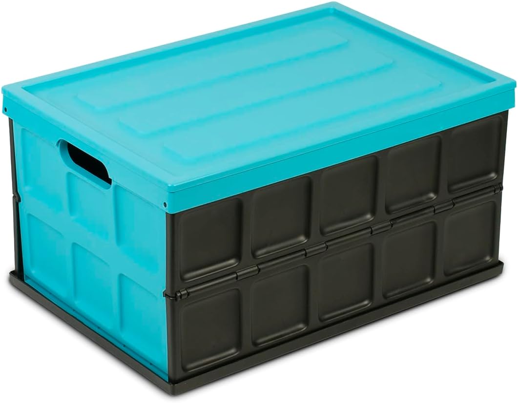 Amazon.com: Glad Collapsible Storage Bin with Lid - 48L Foldable ...