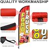 Amazon.com : Swooper Flag Banner & Feather Flags for Food Trucks, 8FT ...