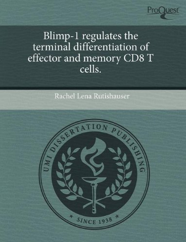 Amazon.co.jp: Blimp-1 Regulates the Terminal Different : Rutishauser ...