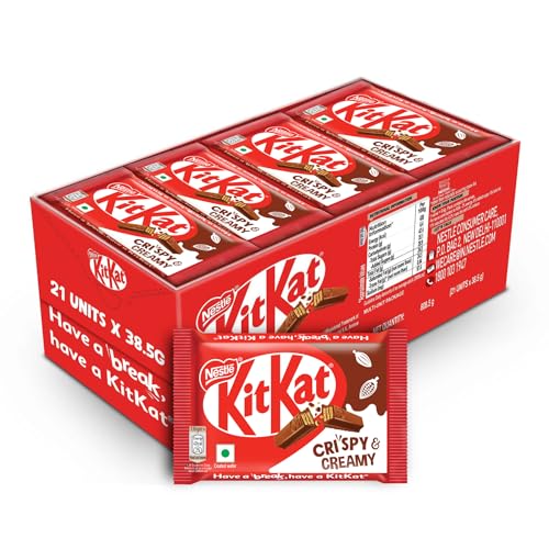 KitKat, 4 Fingers, Crispy & Creamy, Chocolate Coated Wafer Bar, Pack Of ...