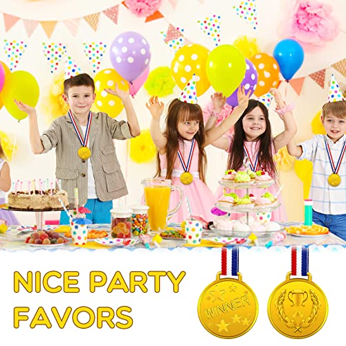 Snapklik.com : 30 Pieces Gold Plastic Winner Award Medals, Winner Award ...