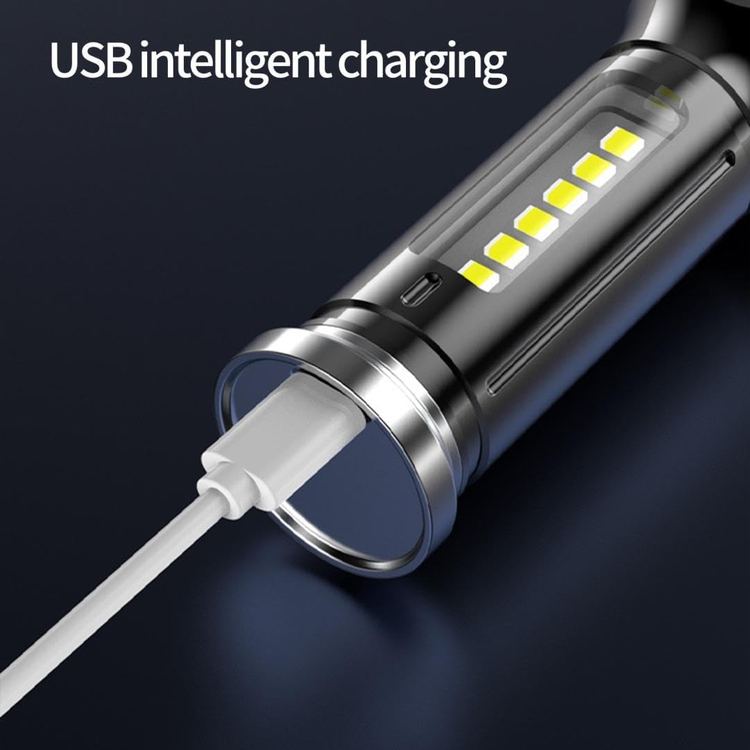 Mitankcoo Mini linterna recargable USB con luz fuerte de largo alcance ...