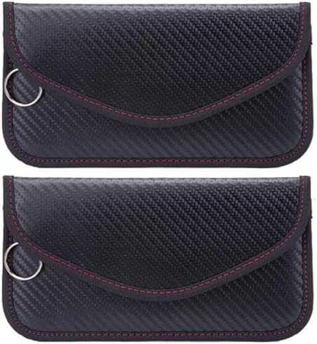 2 Pack Car Key Signal Blocking Pouch Pouches for Keys Faraday Bag Fob ...