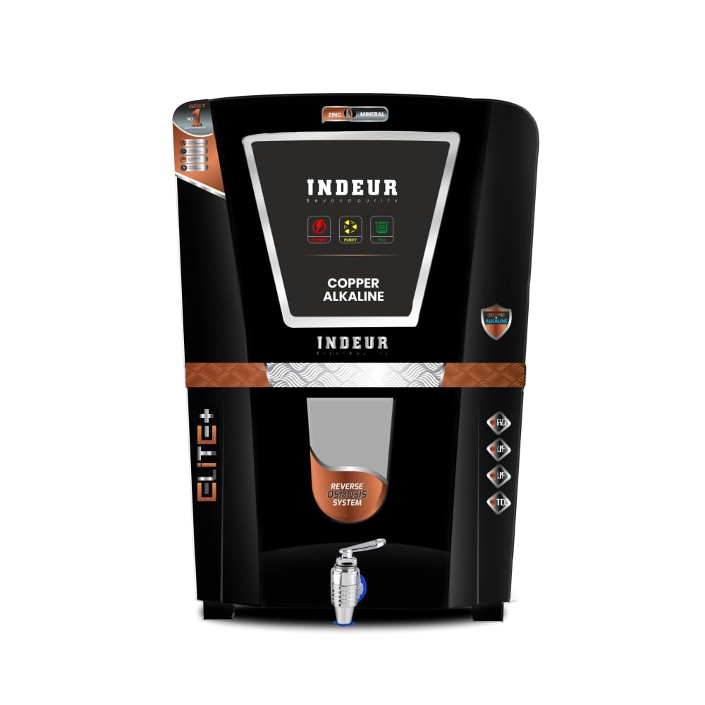 Indeur Elite + Zinc Copper Alkaline Smart Aqua with LED | 4000 TDS | RO ...
