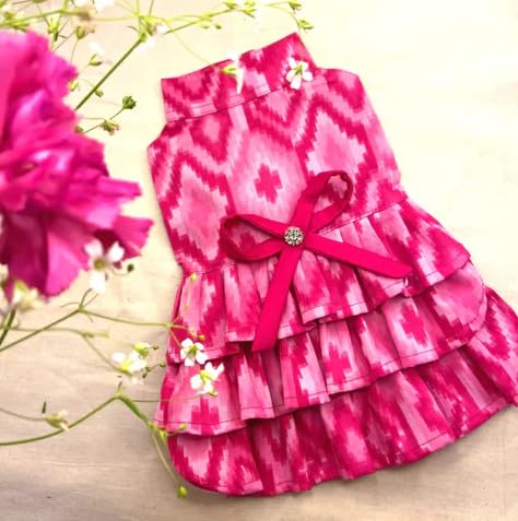 Wrap In Fur Dog Frock, Dog Everyday Wear Frock, Dog Birthday Frock, Dog ...