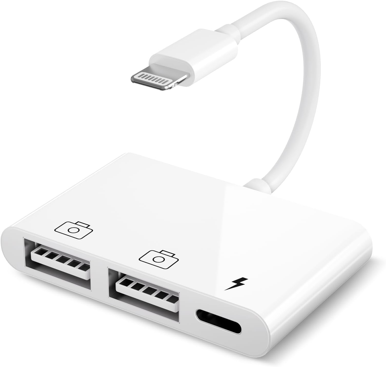 Amazon.com: rosyclo Lightning Hub iPad Adapter, 6-in-1 Lightning to ...