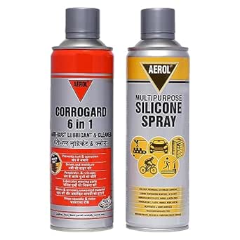 Aerol Silicone Lubricant Spray Grade 70 (300g/513ml) and Aerol ...