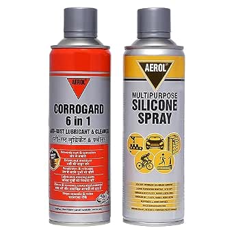 Aerol Silicone Lubricant Spray Grade 70 (300g/513ml) and Aerol ...