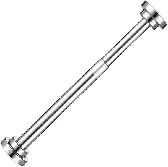 Amazon.com: Stainless Steel Spring Tension Curtain Rod 15.7" to 27.6 ...