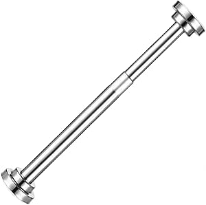 Amazon.com: Stainless Steel Spring Tension Curtain Rod 15.7" to 27.6 ...