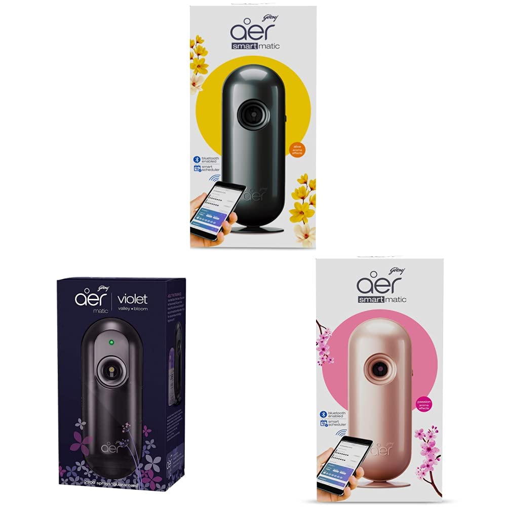 Godrej aer Smart Matic Kit - BLUETOOTH ENABLED Automatic Air Freshener ...