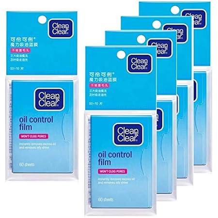 Amazon.com : Oil Control Film Clean & Clear Oil-Absorbing Sheets 60 ...