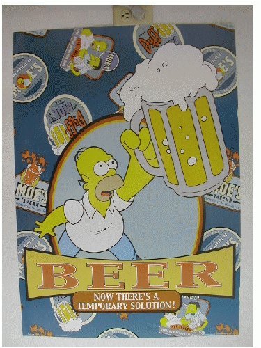 Amazon.com: Homer Simpson Poster the Simpsons Simpson's Moes Tavern ...