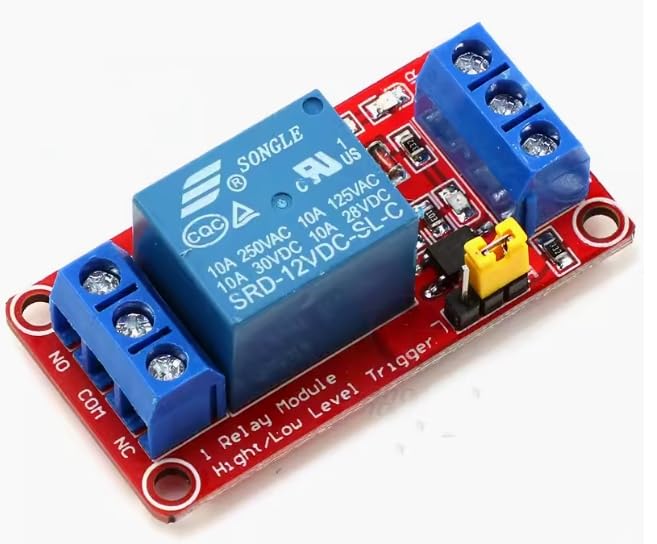 Amazon.com: SRD-12VDC-SL-C 1-circuit 12V 10A 250VAC Relay Module ...