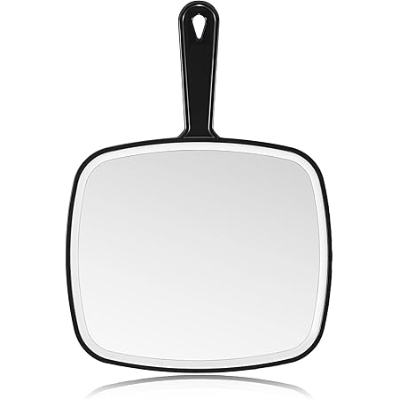 Amazon.com: OMIRO Hand Mirror, Extra Large Black Handheld Mirror with ...