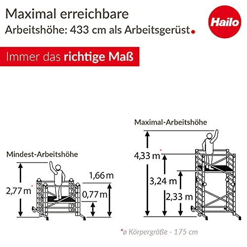 Hailo G60 Adjustable Height Work Platform Ladder - Future of Web