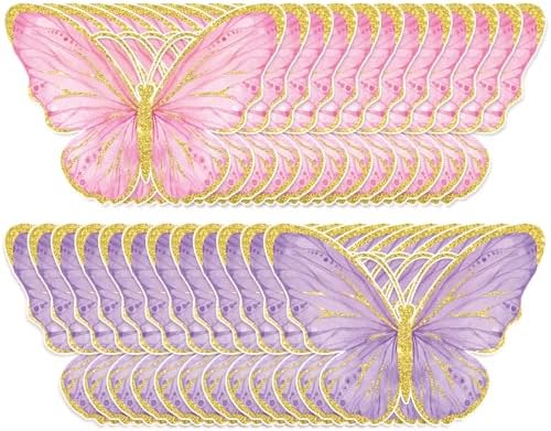 Amazon.com: Newtay 50 Pack Paper Butterfly Placemats Disposable Party ...