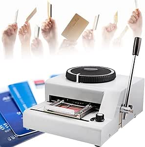 Amazon.com: Card Embossing Machine, 72 Characters Manual PVC Card ...