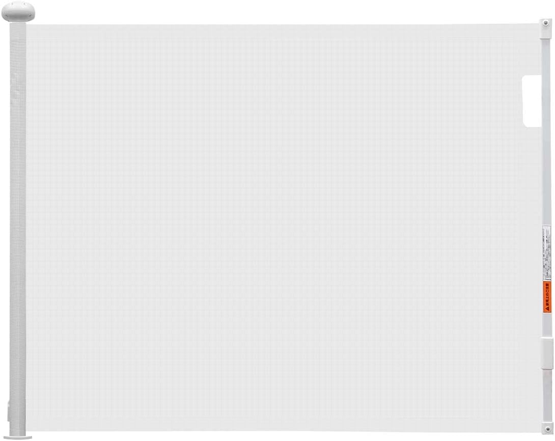 Amazon.co.jp: RiZKiZ ベビーゲート ロール式 段差が無いのでスッキリ バリアフリー 省スペース 伸縮式 最大幅150cm 高さ80cm 巻き取り式 ロック機能 メッシュ 柵 ...