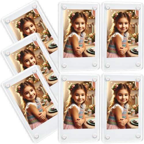 Amazon.com - KCGANI 10Pcs Acrylic Refrigerator Magnet Mini Picture ...